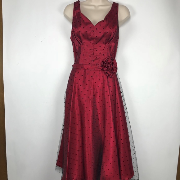 Stop Staring | Dresses | Stop Staring Red Satin Overlay Dress Nwt ...